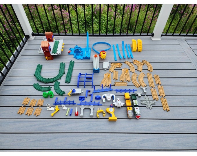 Fisher Price Geotrax Train & Airplane Sets 2 Trains, 1 Airplane W ...