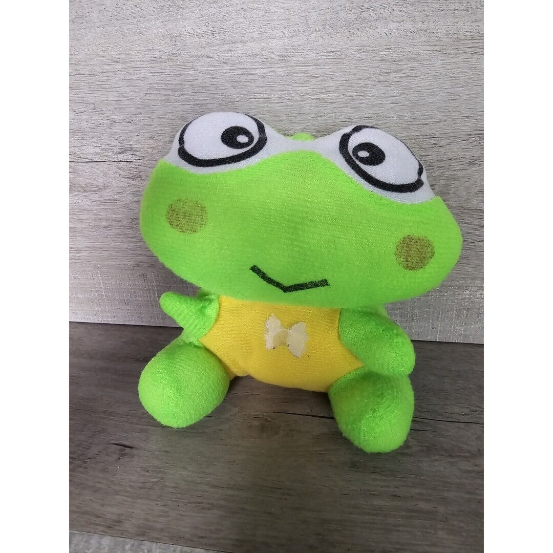 Green Yellow Plush Sitting Frog Stuffed Animal Plush Toy 6" - Etsy