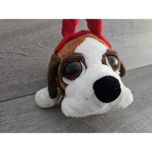 Russ Berrie Brandy St Bernard Puppy Dog Big Eyes Plush Stuffed Reindeer ...