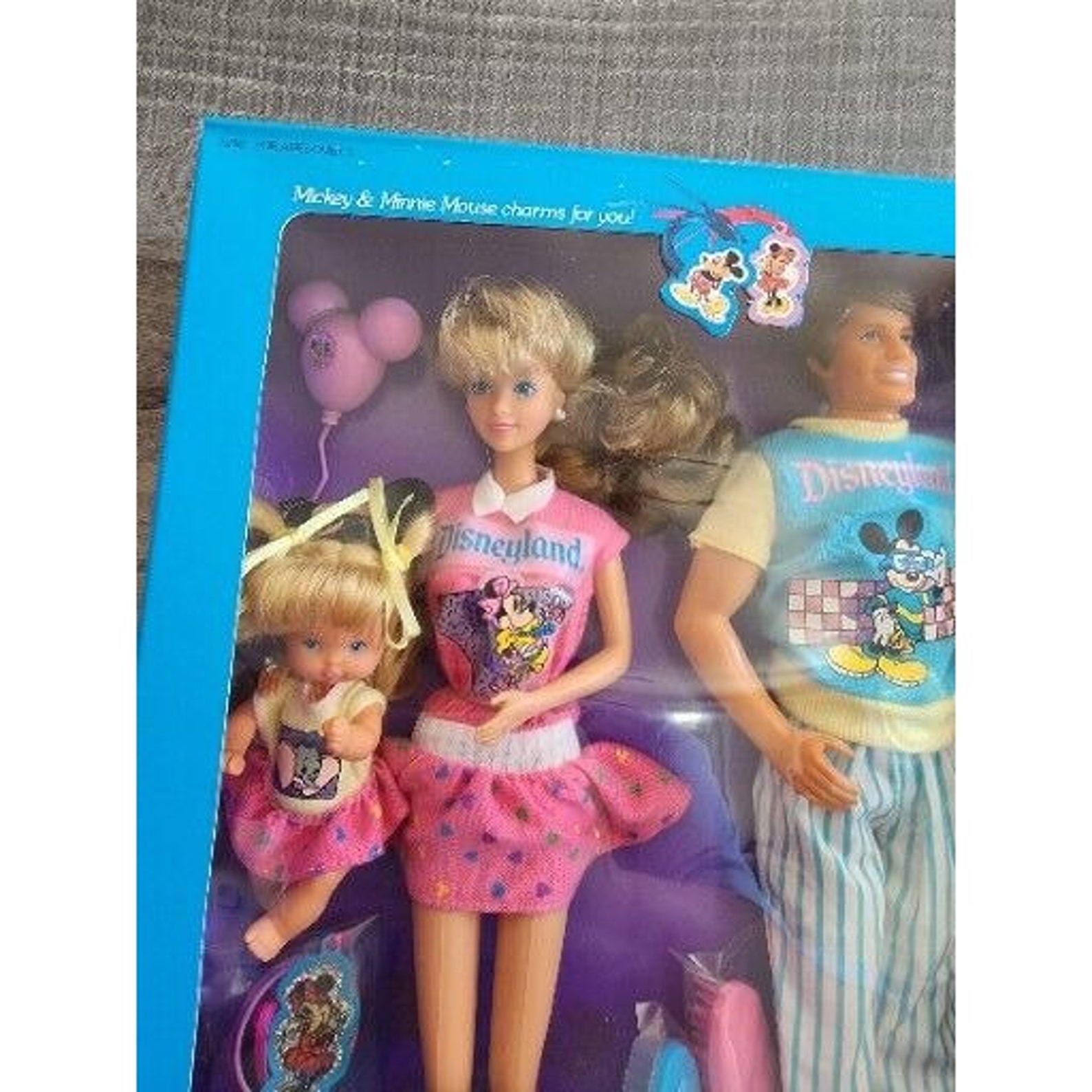 New Vintage 1990 Mattel the Heart Family Visits Disneyland Barbie Ken ...