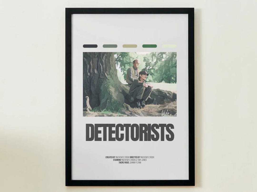 Detectorists Inspired Poster - Wall Hanging Gift Print Film Collectable ...