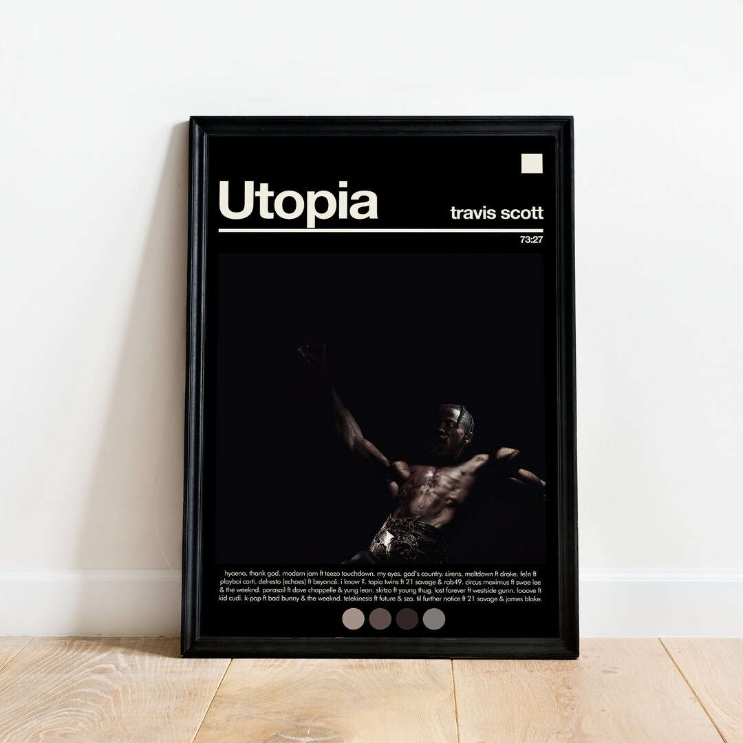 Travis Scott utopia Album Poster Color Optional Album Art Wall Decor - Etsy