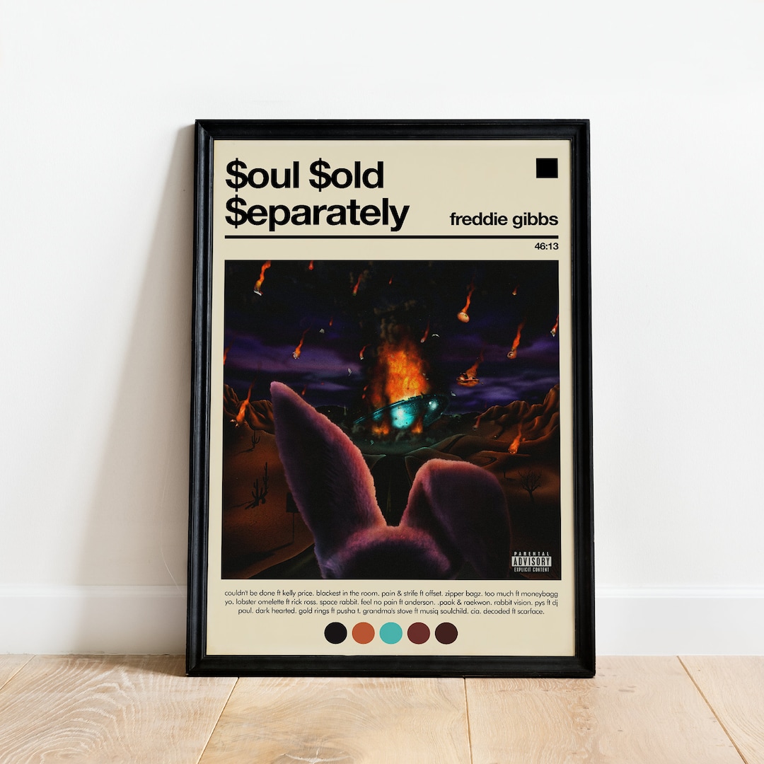 Freddie Gibbs soul Sold Separately Album Poster Color Optional Album ...
