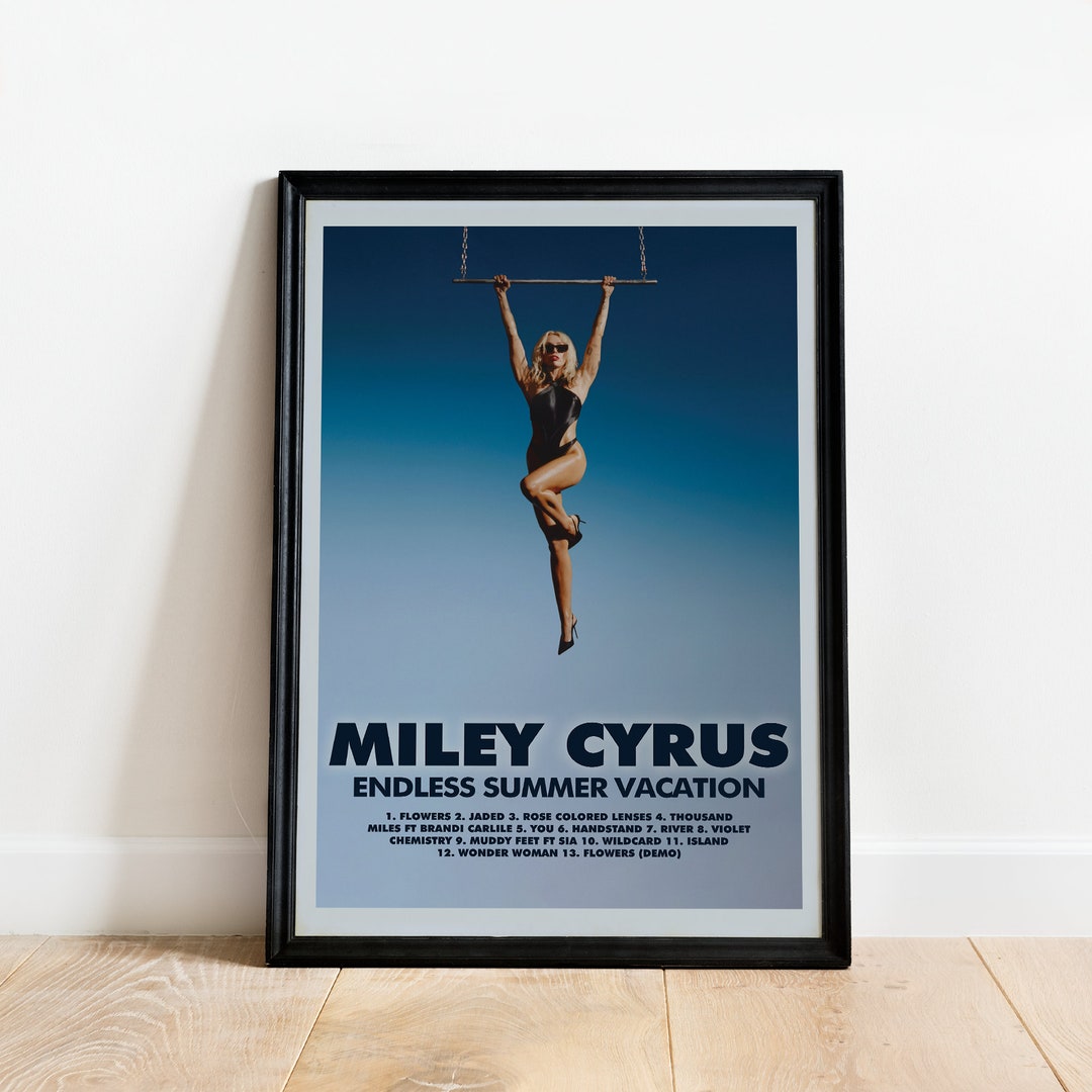 Miley Cyrus Endless Summer Vacation Album Poster Color Optional Album