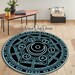 Witchy Magic Summoning Ritual Circle Symbols Printed Nonslip Gothic Mat ...