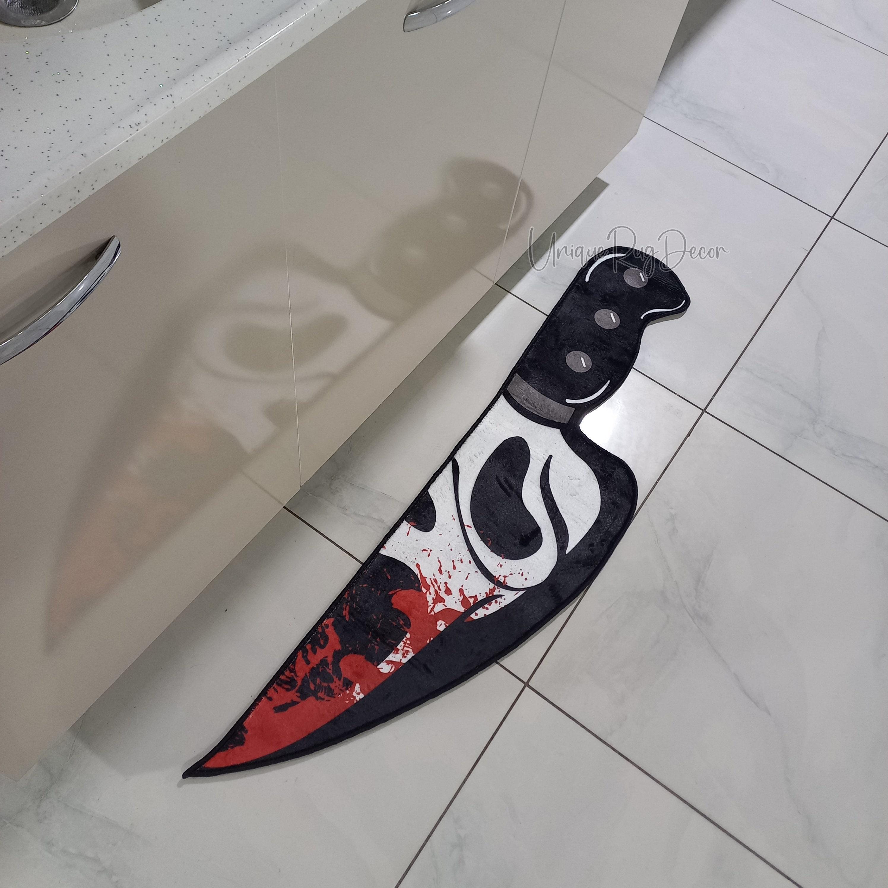 Bloody Knife Rug: Spooky Gothic Horror Mat - Etsy