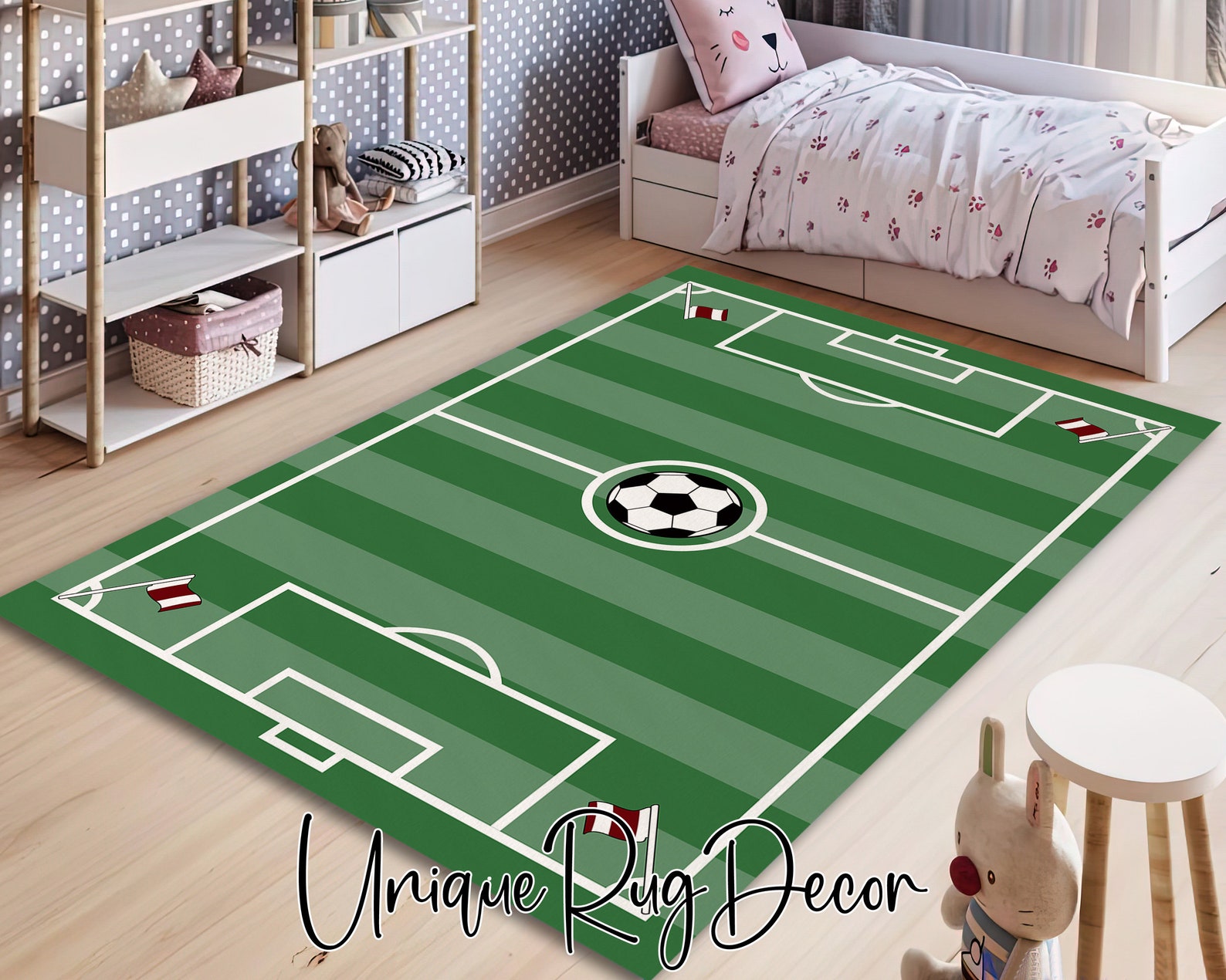 Soccer Field Rug Football Carpet Play Room Rug Custom Rug - Etsy