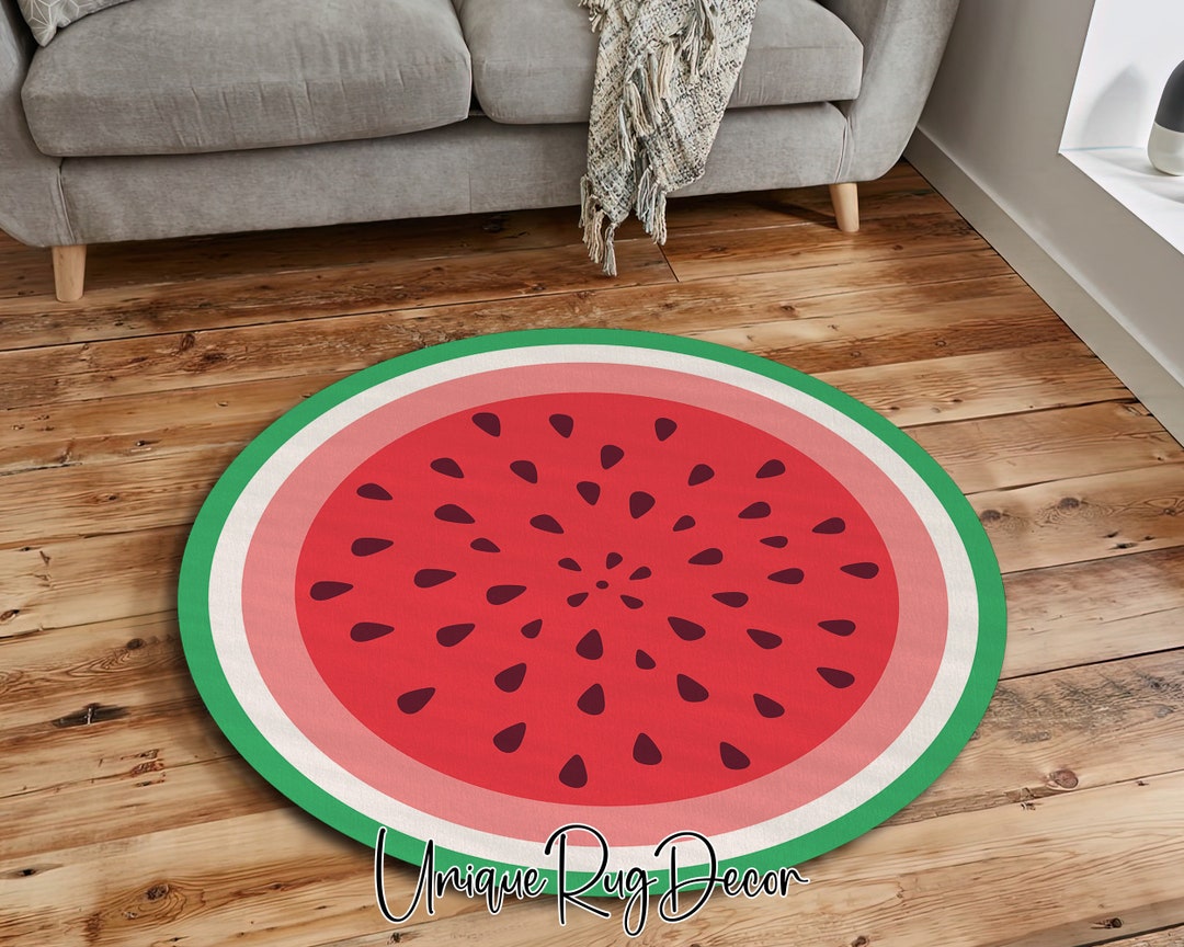 Watermelon Themed Cute Nursery Children Room Play Mat, Watermelon ...