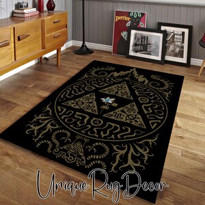 Legend of Zelda Rug for Gamer Room, Gaming Chair Mat, Arcade Zelda Art ...