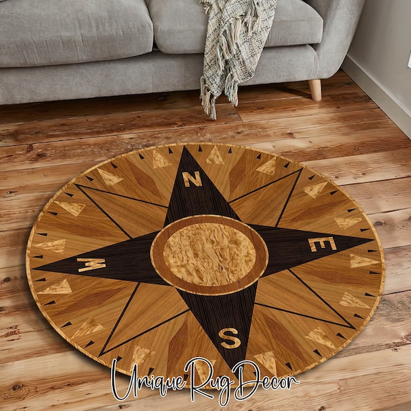 Wood Floor Compass - Etsy
