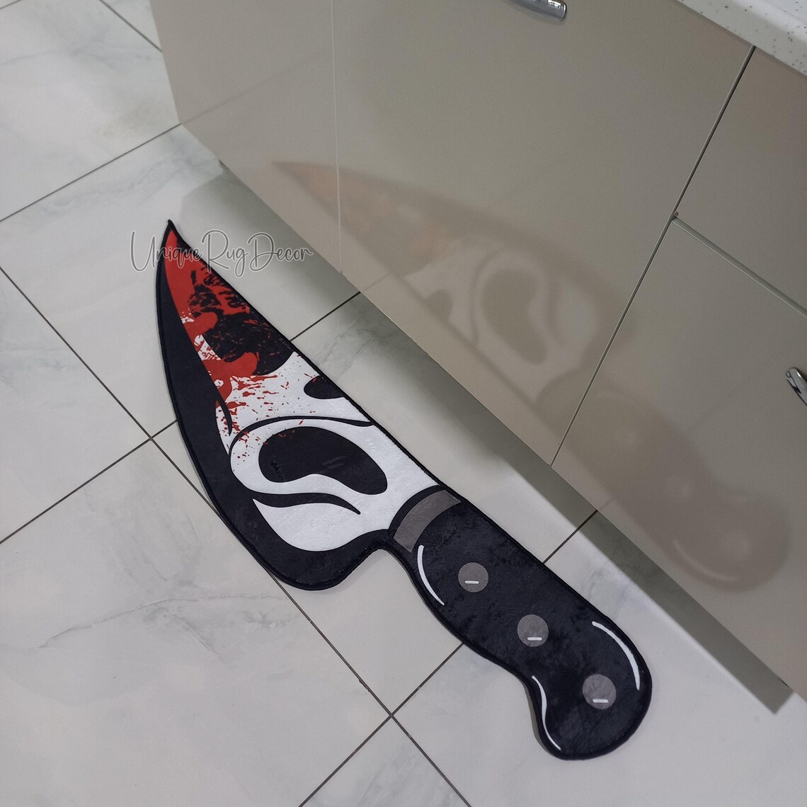 Bloody Knife Rug: Spooky Gothic Horror Mat - Etsy