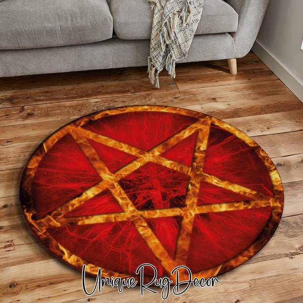 Satan Circle Rug - Etsy