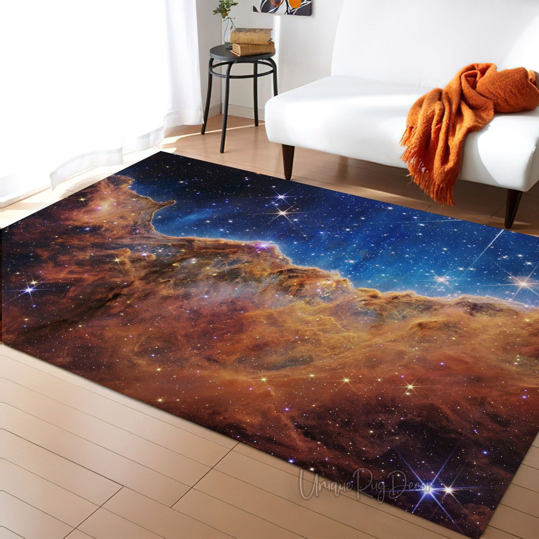 Nebula Rug, Solar System Carpet, Milky Way Mat, Galaxy Decor, Space ...