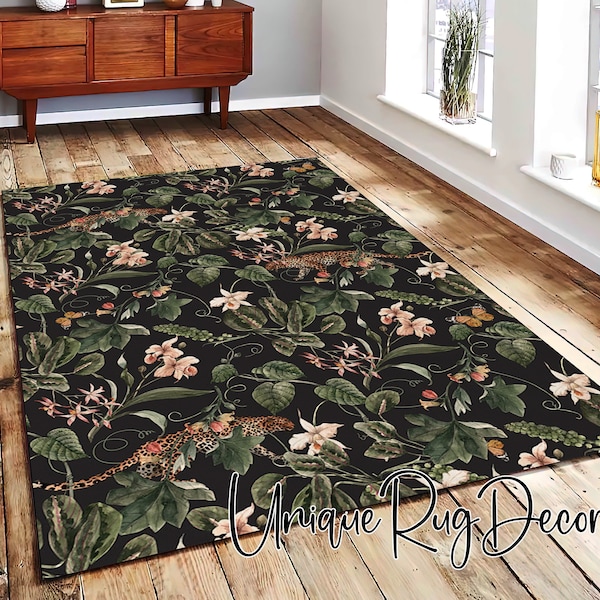 Leaf Pattern Carpet - Etsy