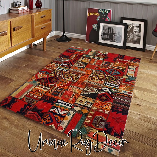 Patchwork Carpet - Etsy