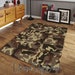 Desert Camouflage Themed Army Style Non-slip Area Rug Soldier - Etsy