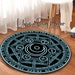 Witchy Magic Summoning Ritual Circle Symbols Printed Nonslip Gothic Mat ...