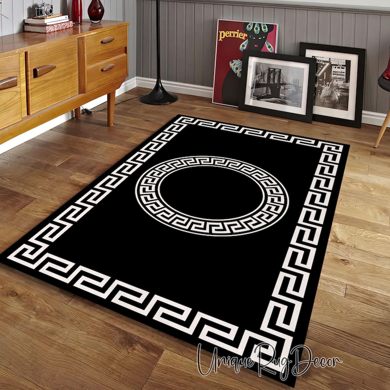 Greek Key Rug - Etsy