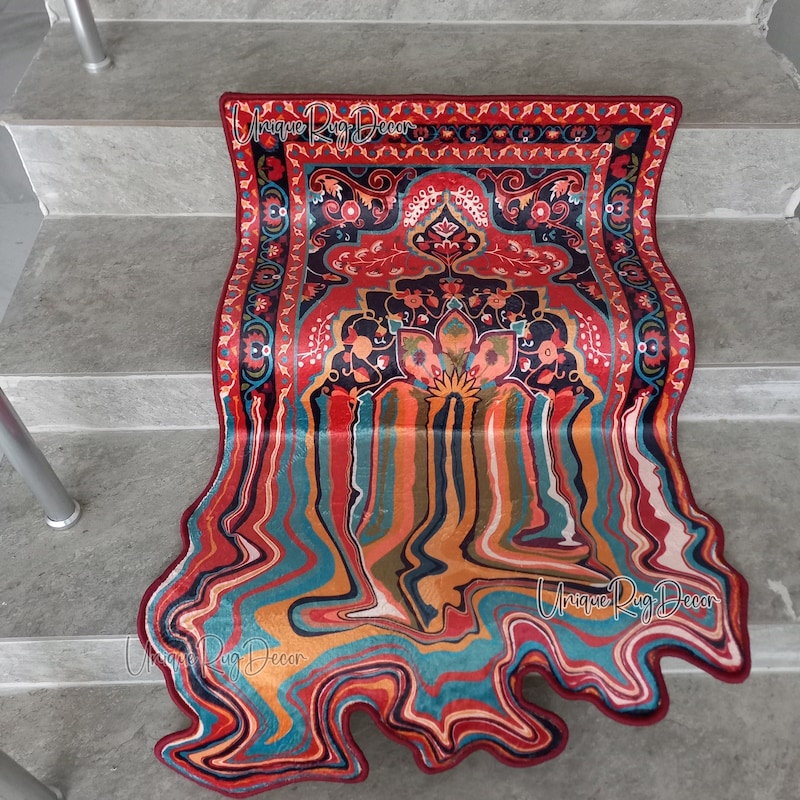 Trippy Rug - Etsy