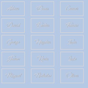 Personalized Monogrammed Blue Color Baby Boy Room Nursery Rug, Non-slip ...