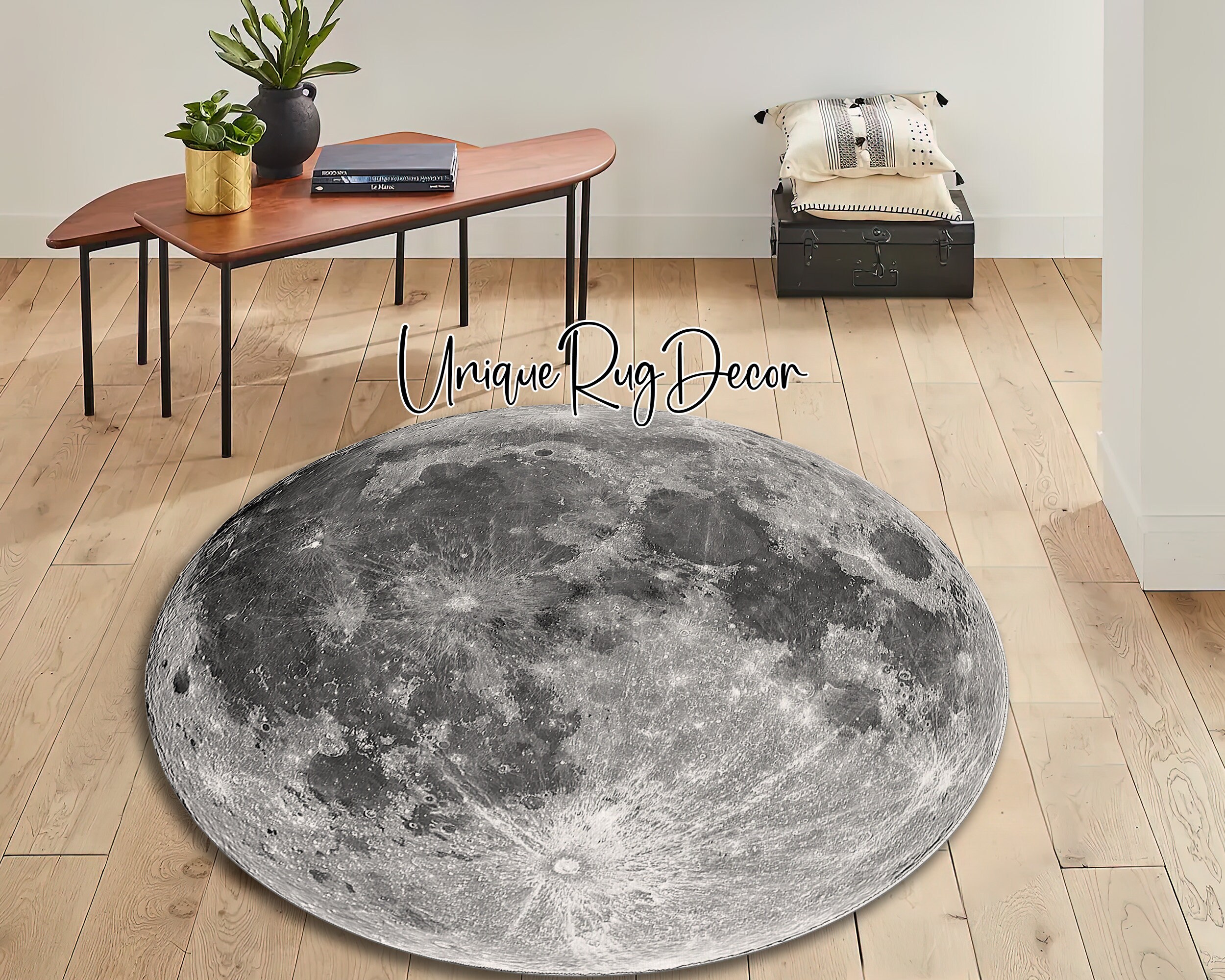 3D Real-looking Full Moon Rug Stylish Home Space Decor Moon - Etsy