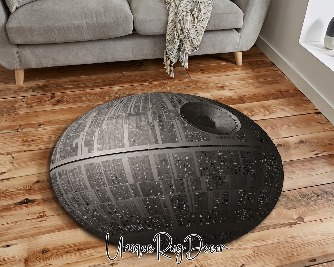 Death Star Rug, Movie Fan Mat, Fantastic Decor, Non-slip Round Rug ...