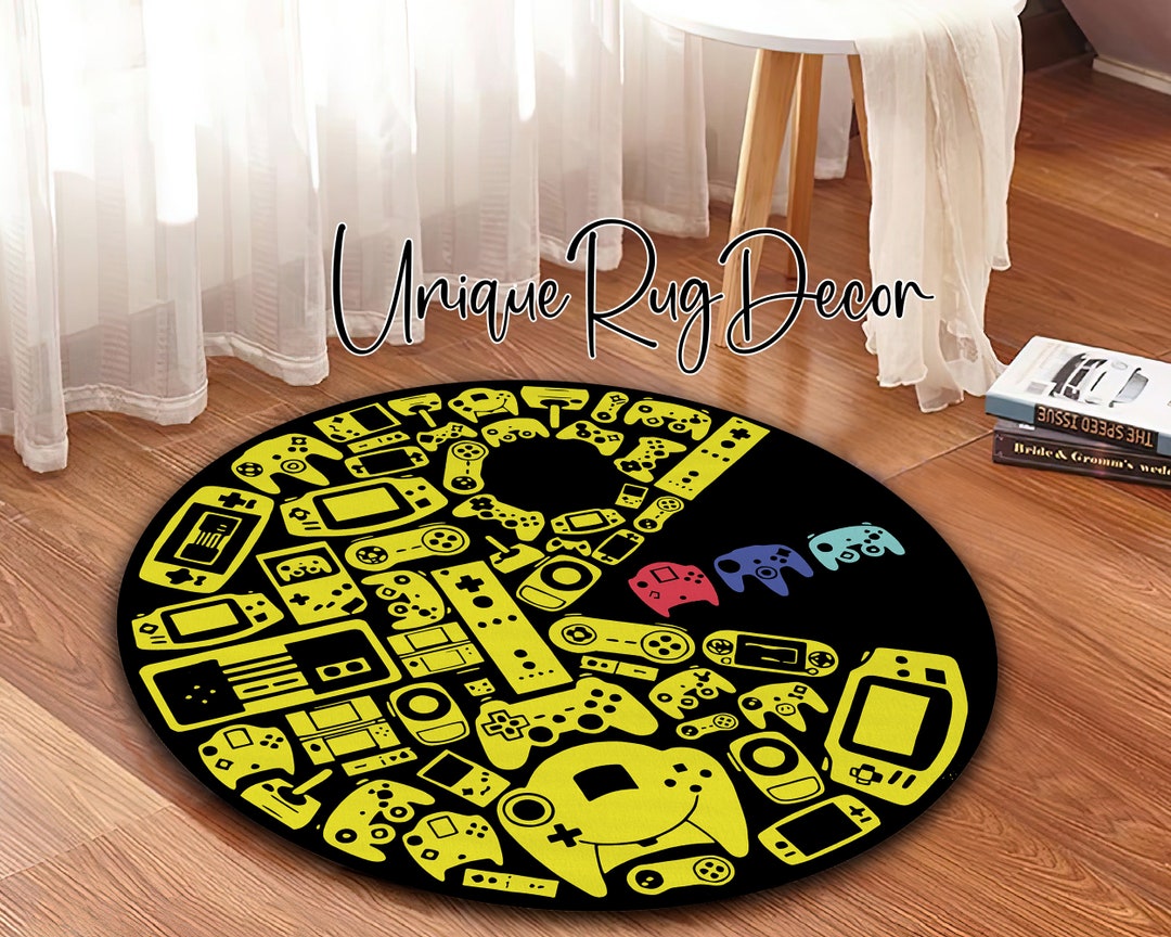 Nostalgic Retro Gaming Rug Game Controller Mat Arcade Rug - Etsy