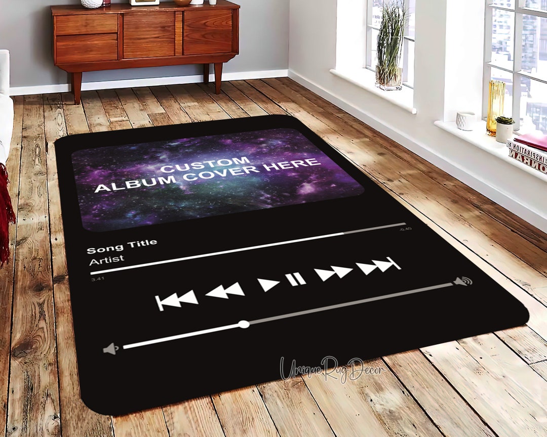 Custom Cover Rug, Personalized Digital Music Carpet, Special Album ...