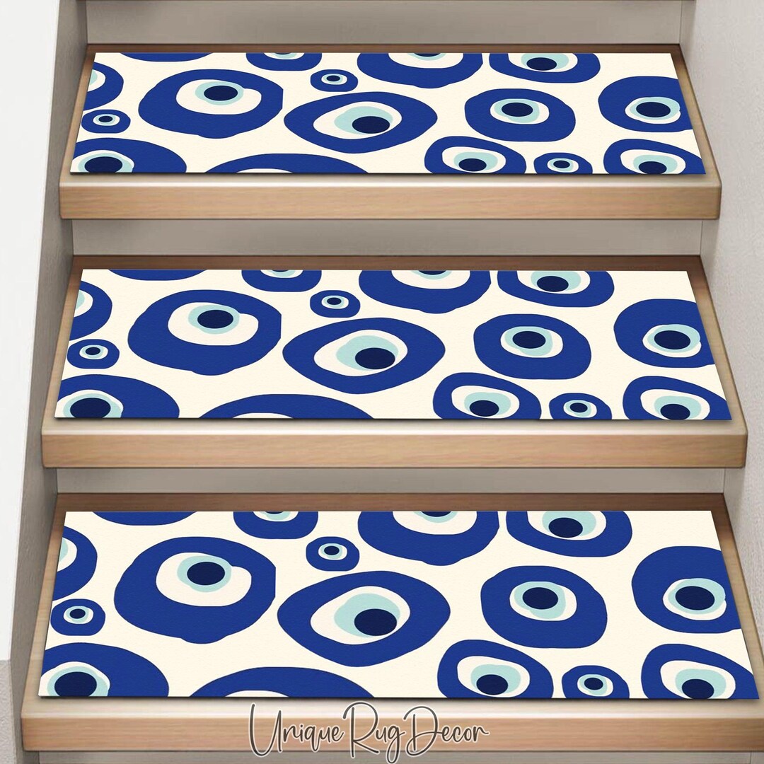 Evil Eye Stair Rug: Non-slip Talisman Step Mat - Etsy