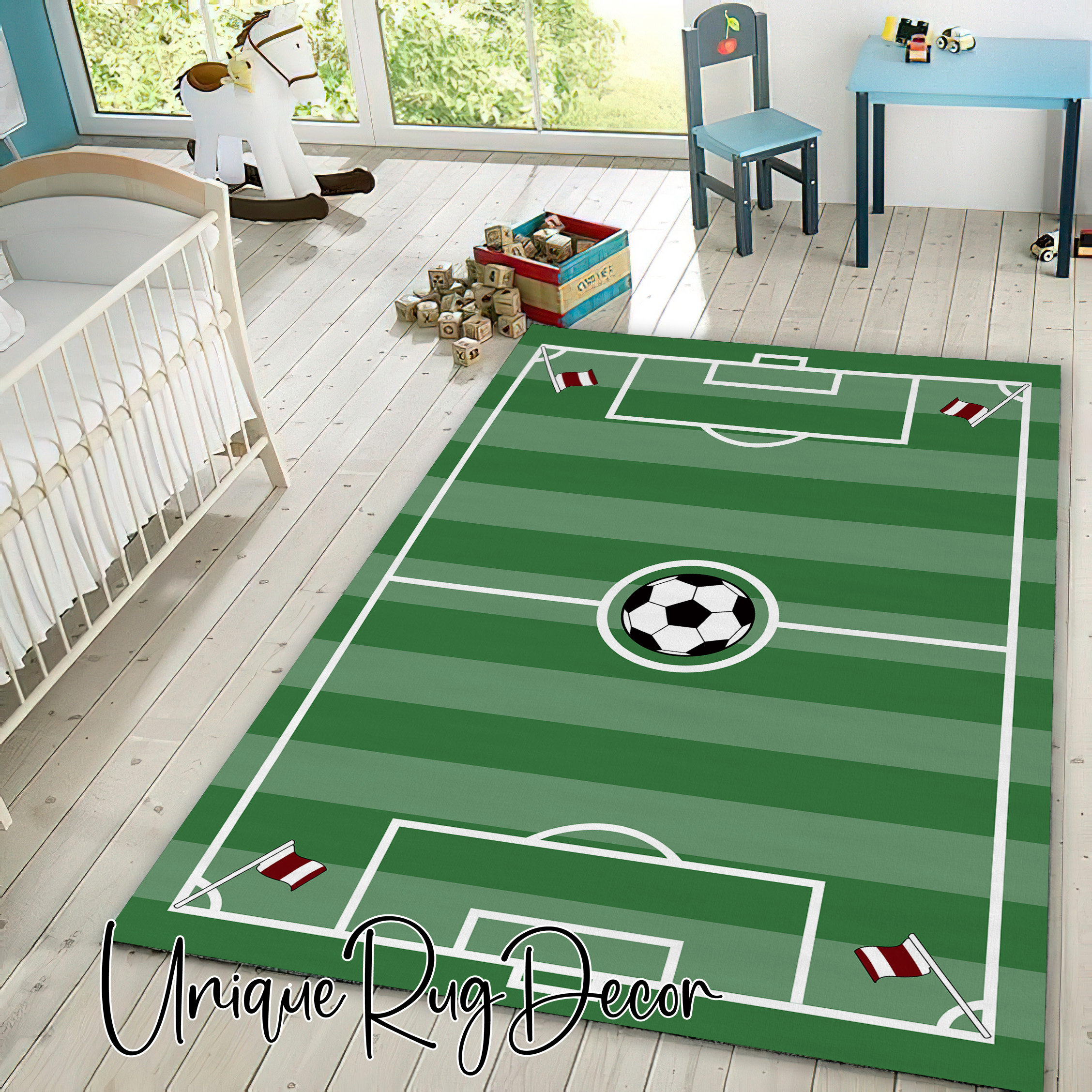 Soccer Field Rug Football Carpet Play Room Rug Custom Rug - Etsy
