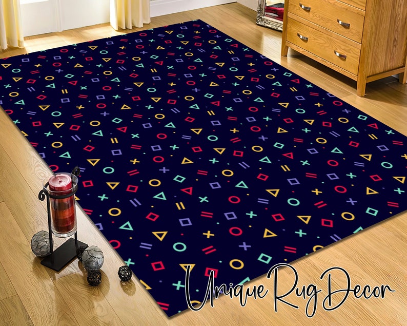 Retro Style 90s Classic Arcade Gamer Room Rug Arcade Decor - Etsy