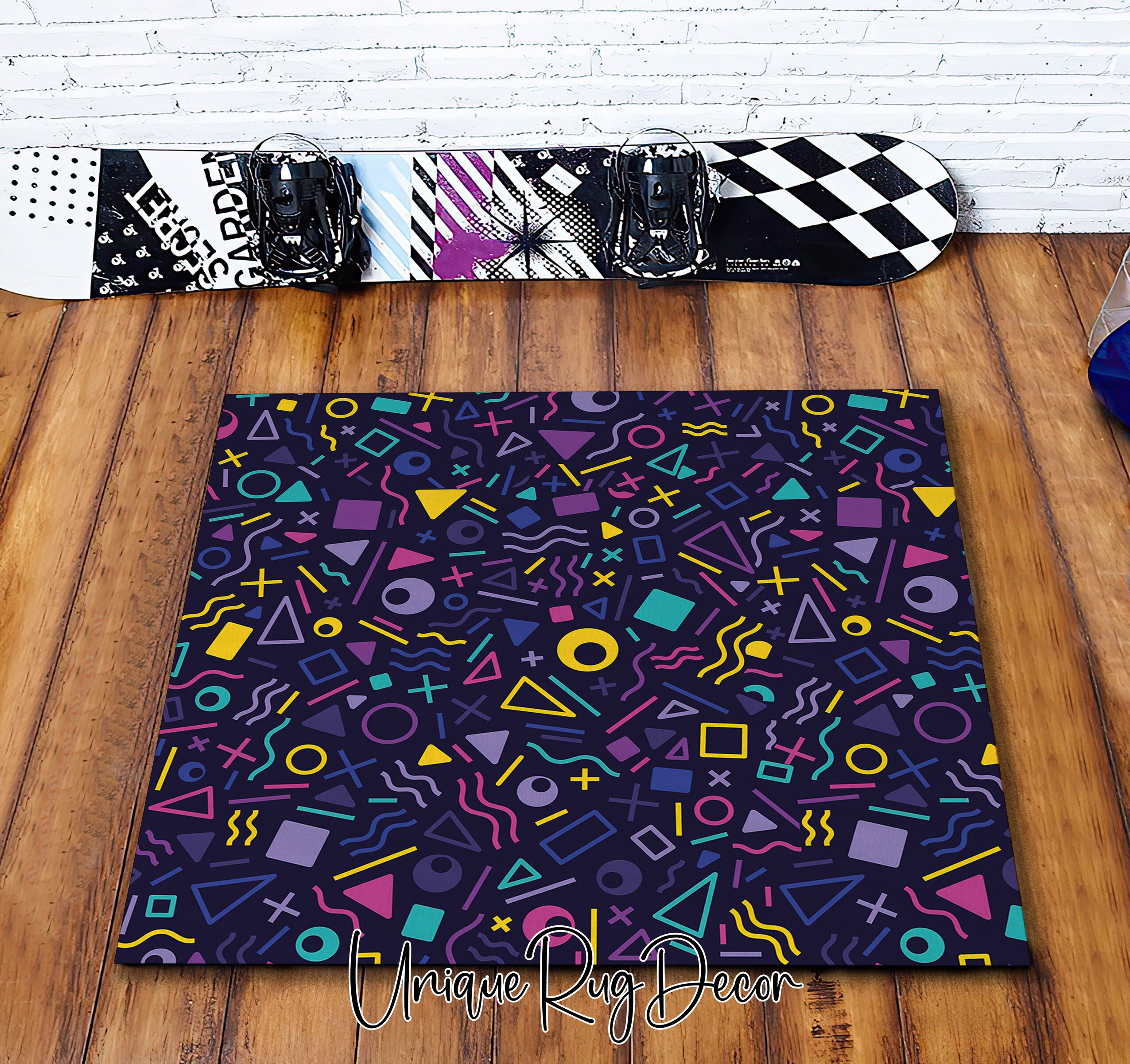 90s Arcade Themed Non-slip Retro Rug Gamer Room Carpet - Etsy