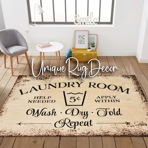 Non-slip Laundry Rug, Laundry Carpet, Runner Rug for Laundry Room, Non ...
