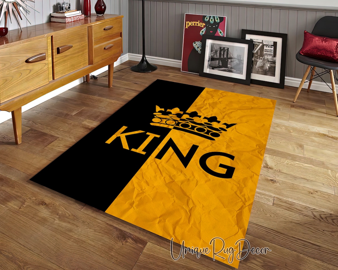 King Rug, Crown of King Carpet, Custom King Mat, Teenage Room Decor ...