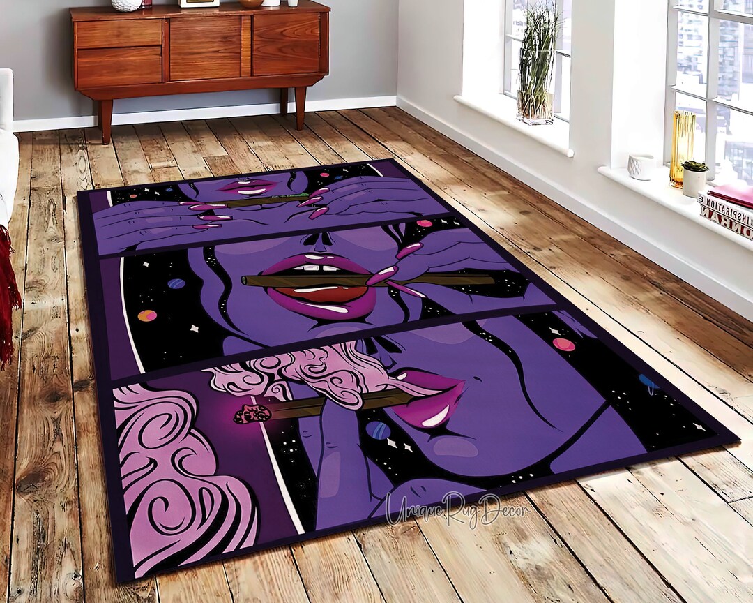 Smoke Weed Everyday Rug, Marijuana Carpet, Weed Decor, Mushroom Mat ...