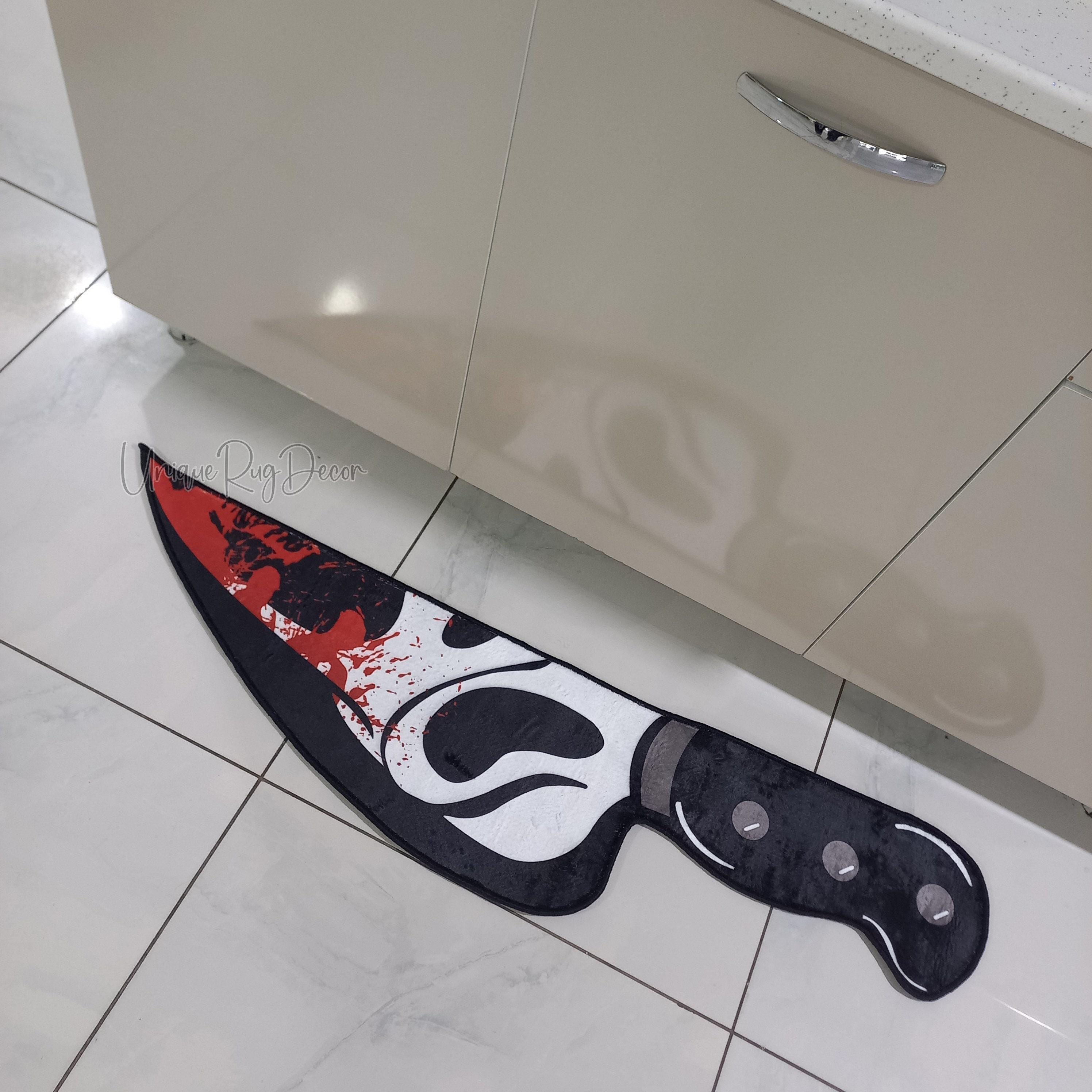 Bloody Knife Rug: Spooky Gothic Horror Mat - Etsy