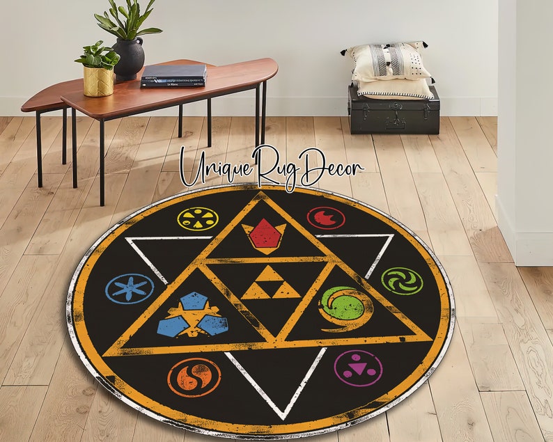 Legend of Zelda Rug Zelda Art Symbols Rug Gamer Room Rug - Etsy