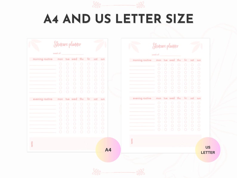 Cute Minimal Skincare Routine Printable, Skin Care Routine, Skincare ...