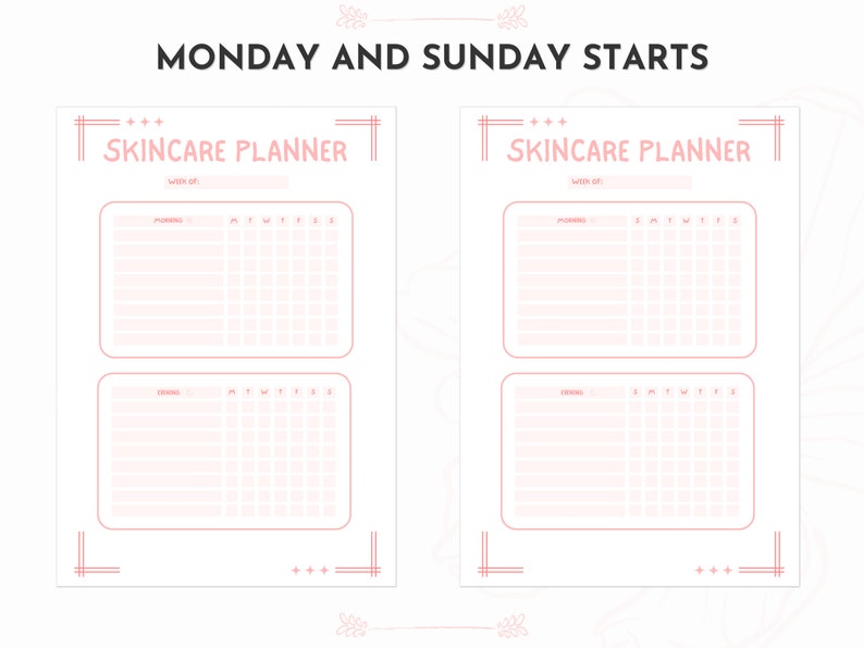 Cute Skincare Routine Printable, Skin Care Routine, Skincare Routine ...