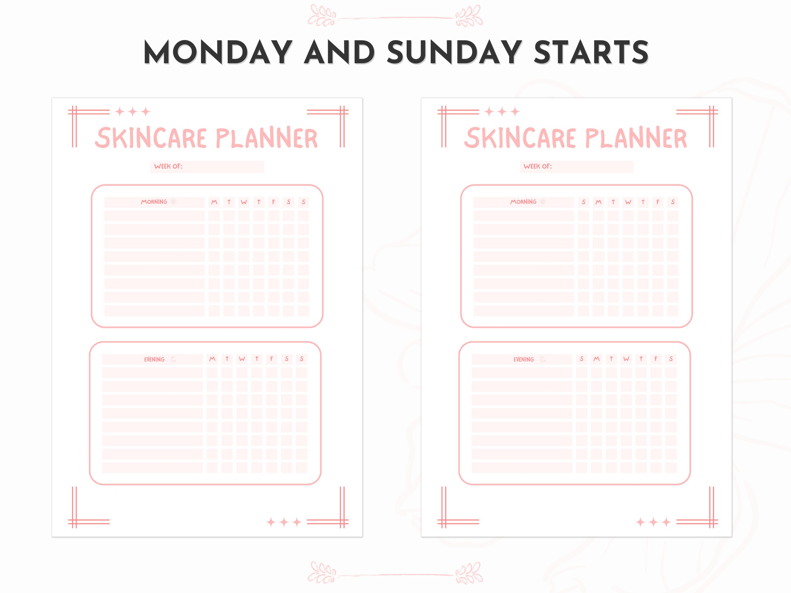 Cute Skincare Routine Printable, Skin Care Routine, Skincare Routine ...