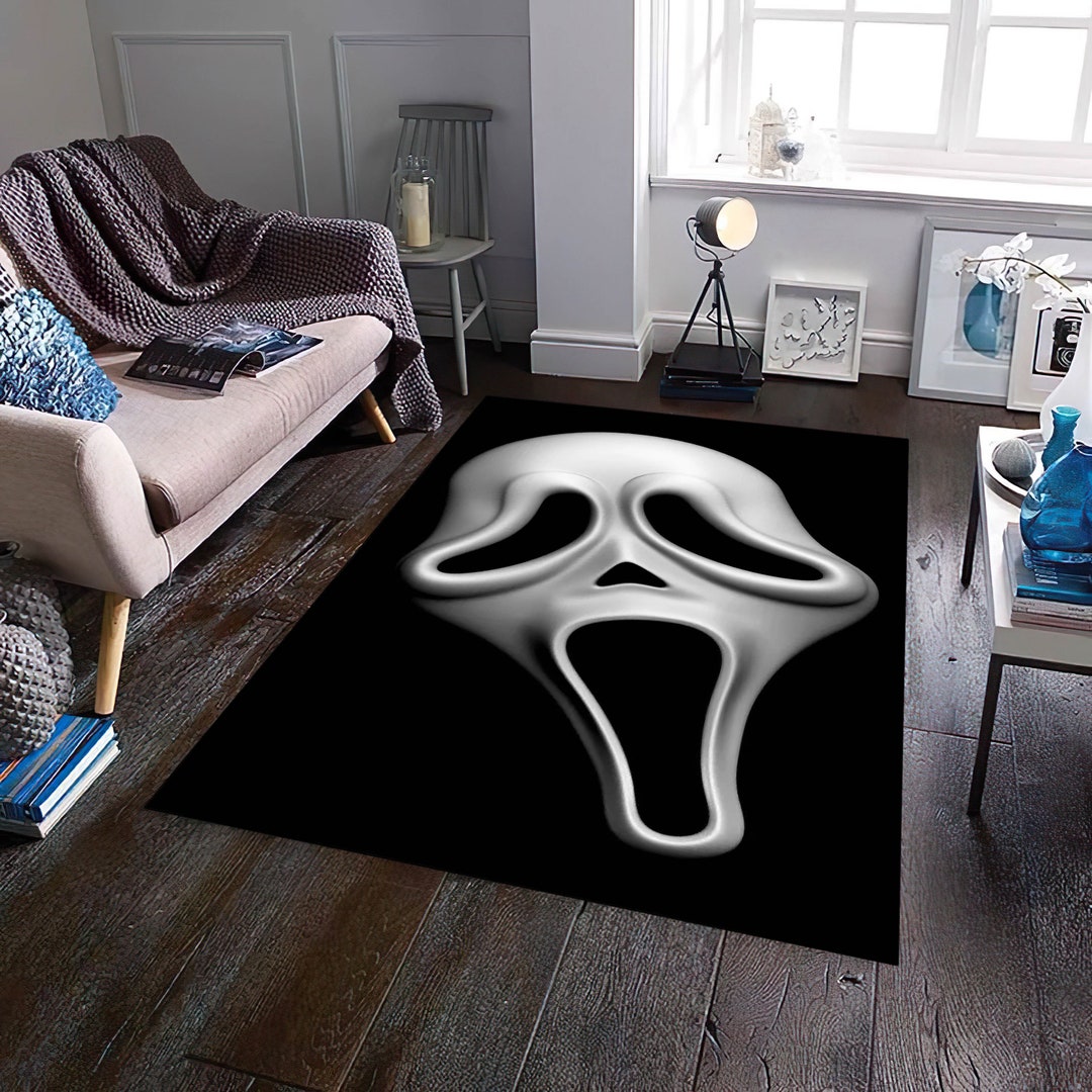 Halloween Decor Rug Mask Rugs Scream Rugs Horror Rug Gift - Etsy