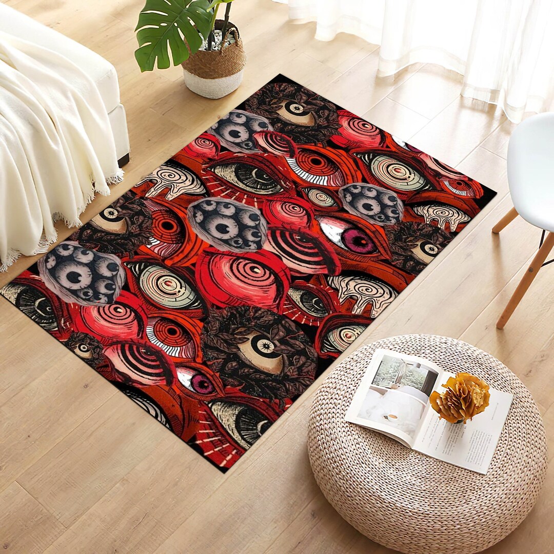 Horror Scare Eye Rug, Horror Rug, Trendy Rugs, Modern Rug, Housewarming ...