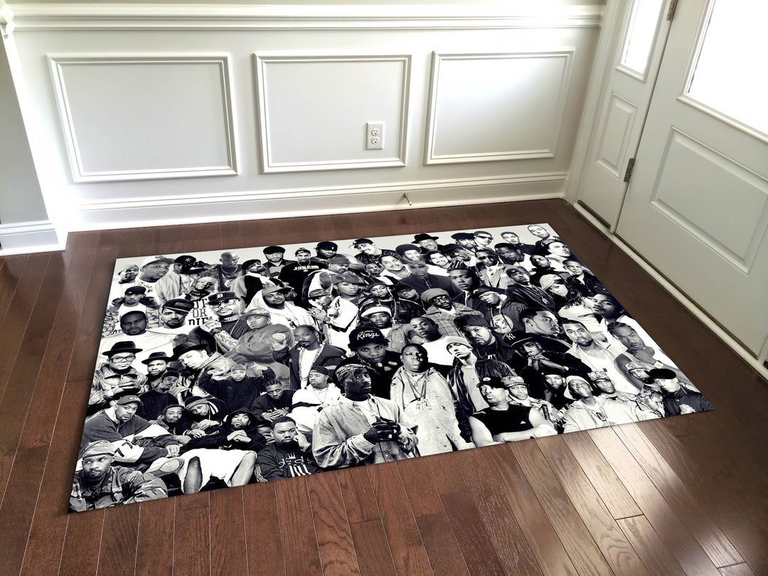 Rap Rug,rapper Rug,rap Singer Rug,rap Theme Rug,rapper Pattern Rug,rap ...