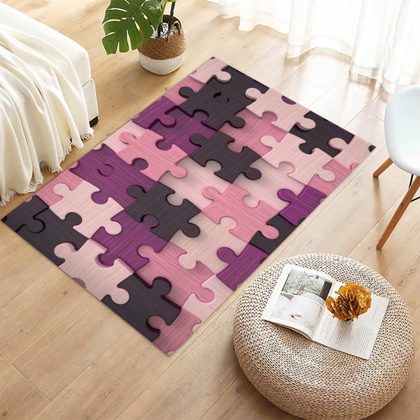 Puzzle Rug - Etsy