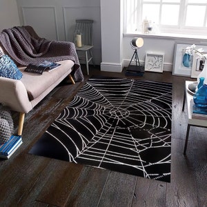 Spider Web Rug, Halloween Rug, Halloween Decor, Halloween Decor Carpet ...
