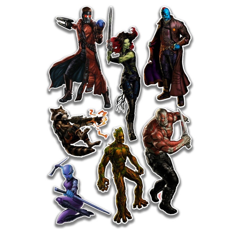 Guardians of the Galaxy Stickers - Etsy
