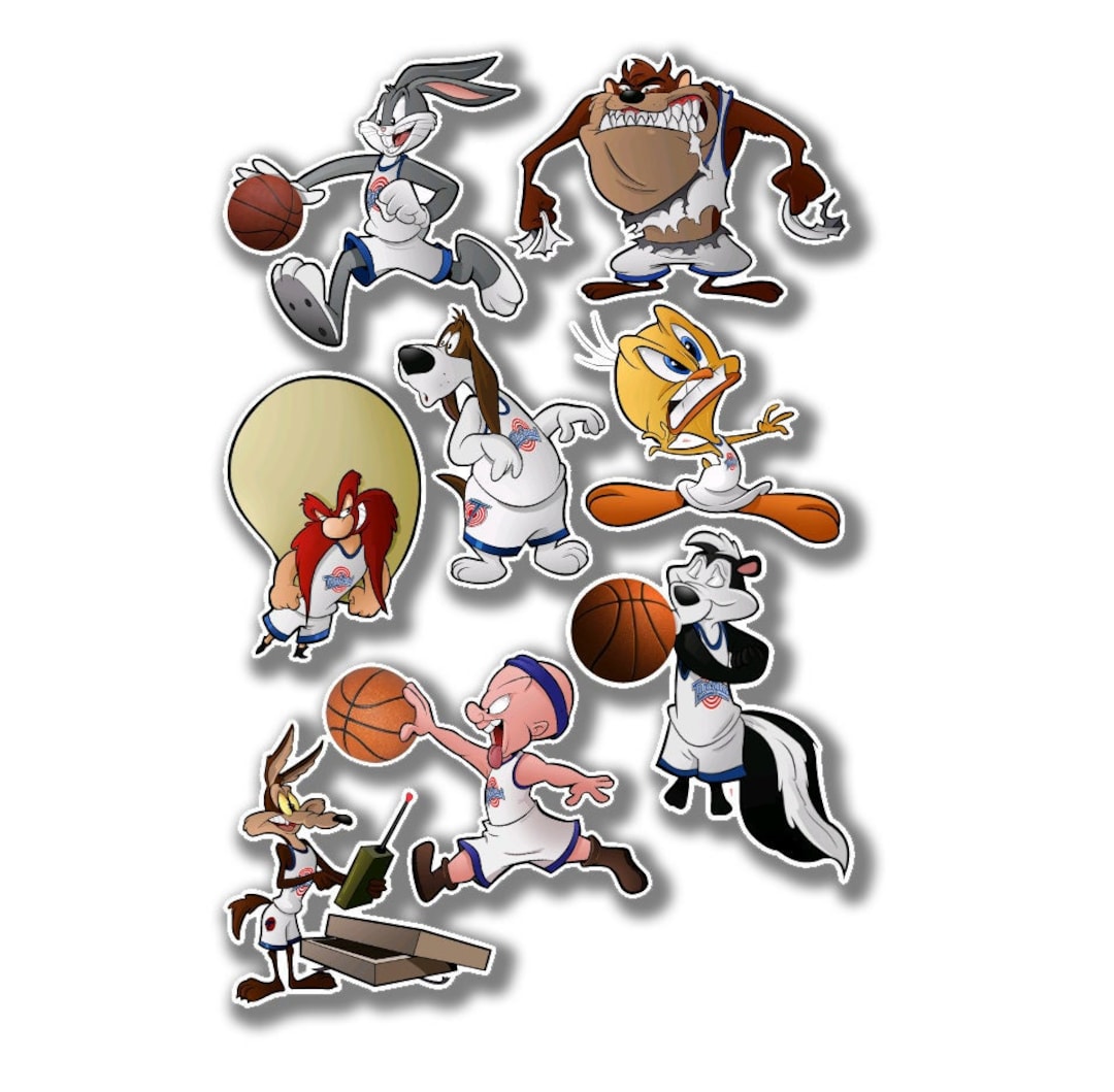 Assorted 1996 Space Jam Cartoon Character Vinyl Sticker - Etsy
