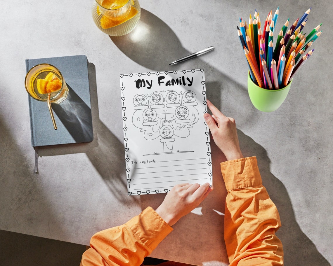 Family Tree Printable Template, Fillable Family Tree Chart, Family Tree ...