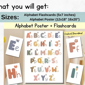 Preschool Alphabet Worksheets Bundle, Printable Alphabet Letter Sounds ...
