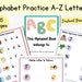 Alphabet Letters Printable Activity Bundle, Letter Practice Worksheets ...